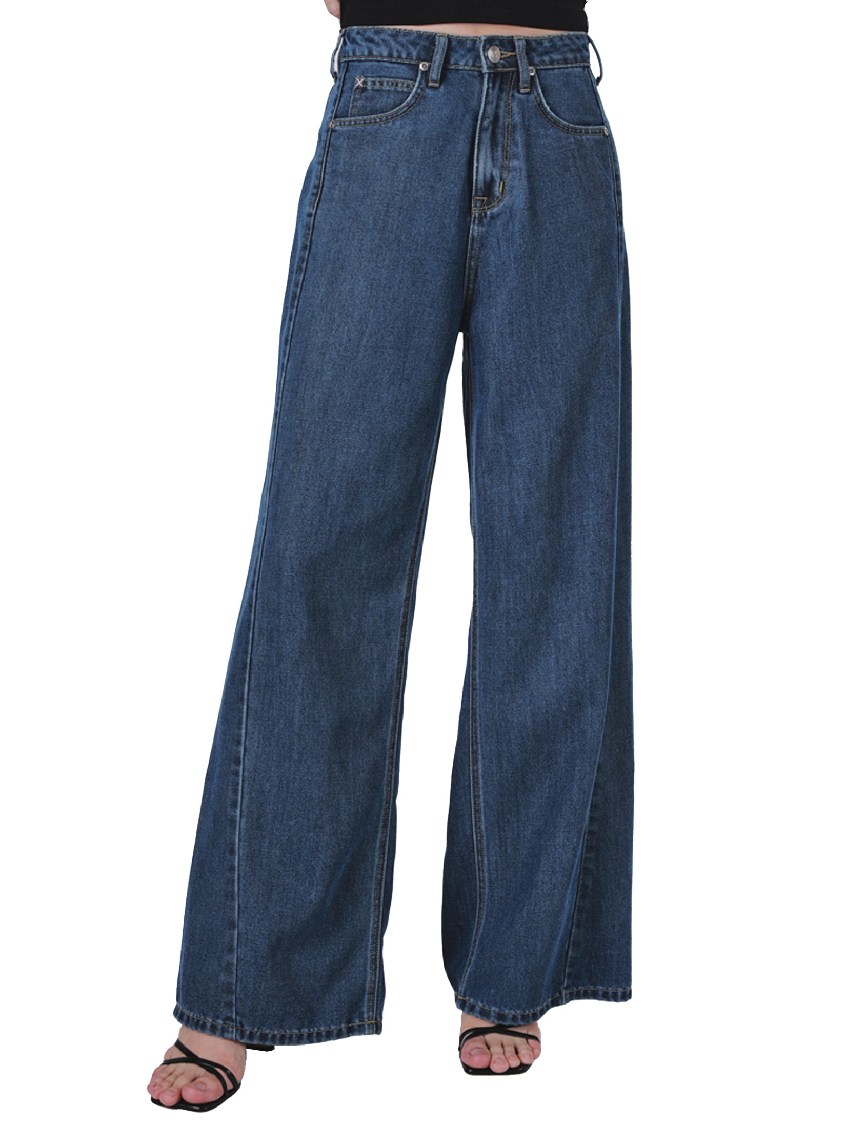 กางเกงยีนส์ผู้หญิง คอลเลคชั่น LEE PINK RELAXED FIT เอวกลาง ทรงกระบอกให ...