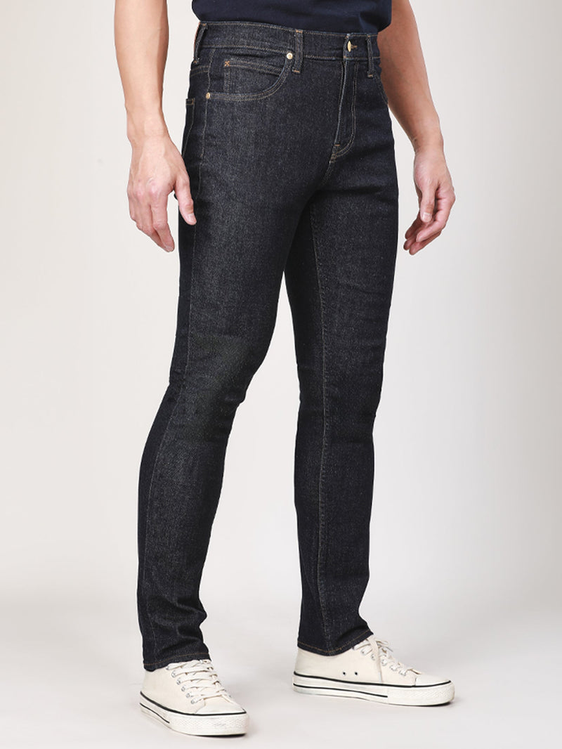กางเกงยีนส์ผู้ชาย POWELL FIT เอวต่ำ ทรงเข้ารูป สียีนส์เข้ม – Lee Thailand