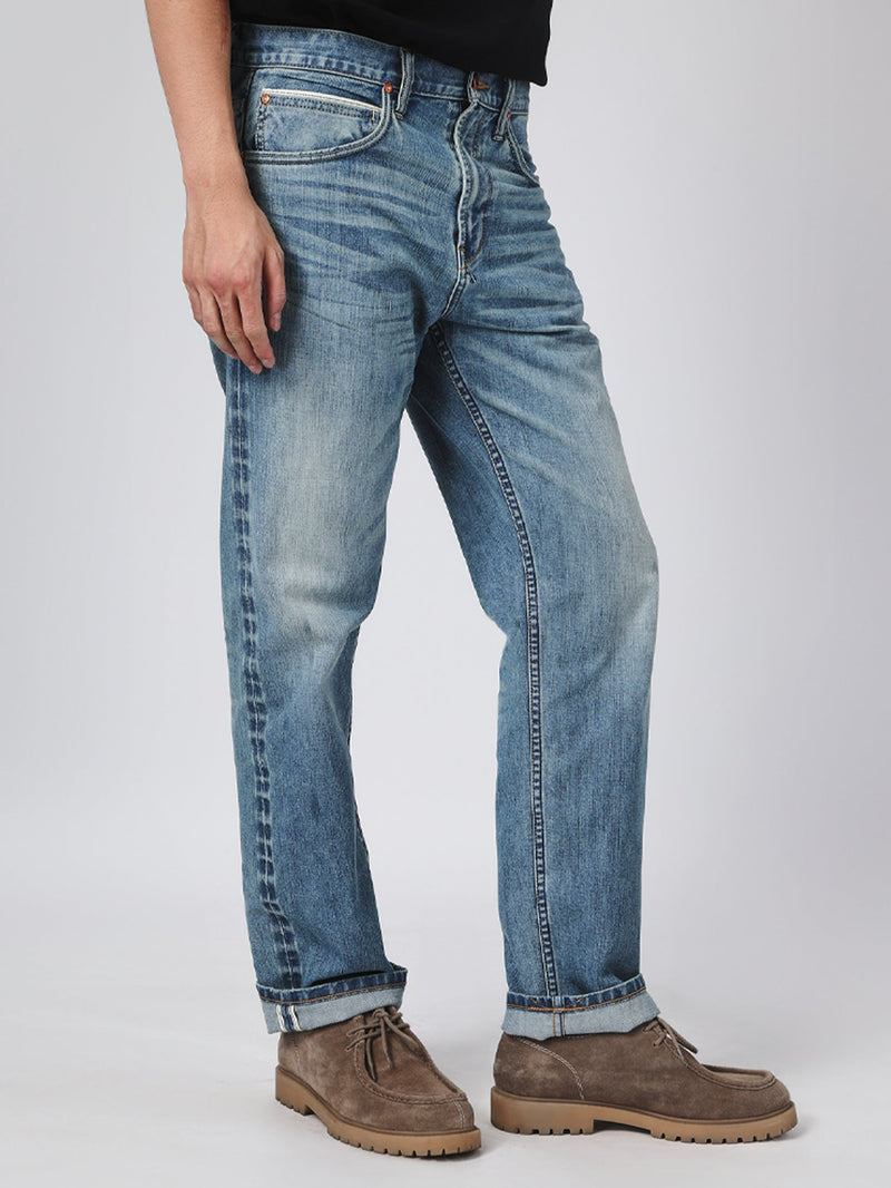 กางเกงยีนส์ผู้ชาย คอลเลคชั่น 101 DEAN FIT เอวกลาง ทรงตรง สียีนส์อ่อน ...